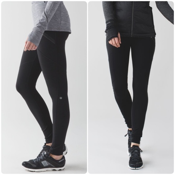 lululemon athletica | Pants & Jumpsuits | Lululemon Black Toasty Tight ...